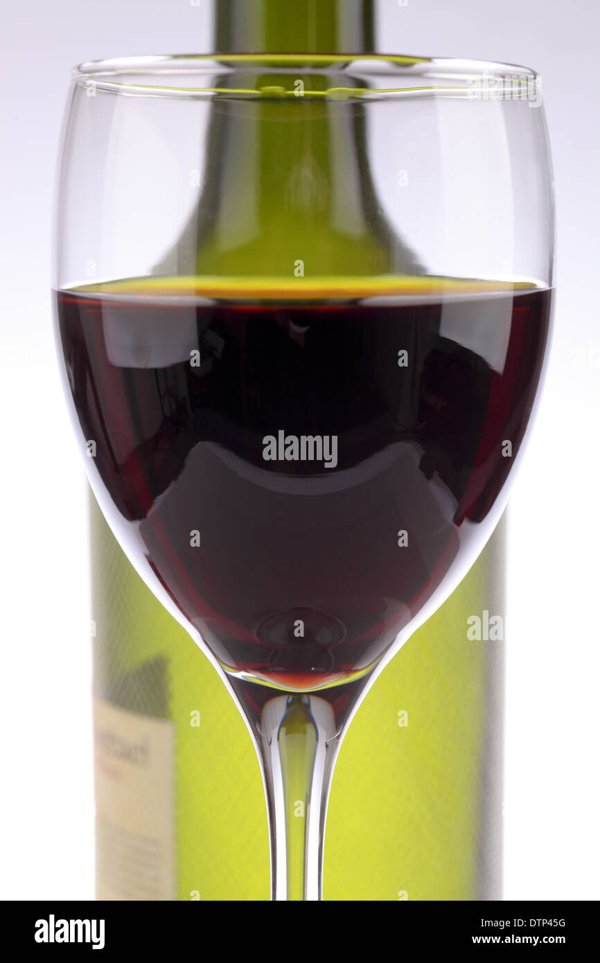 the glass of red wine Stock Photo - Alamy