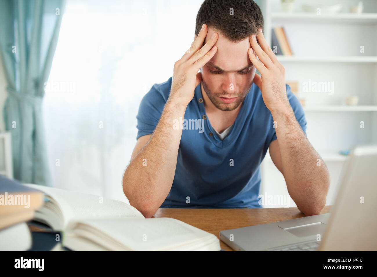 Student can't find a proper solution Stock Photo - Alamy