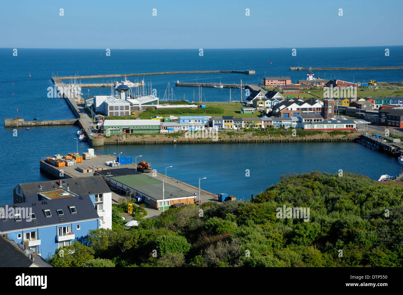 Port of Isle of Heligoland, Schleswig-Holstein, Germany Stock Photo - Alamy
