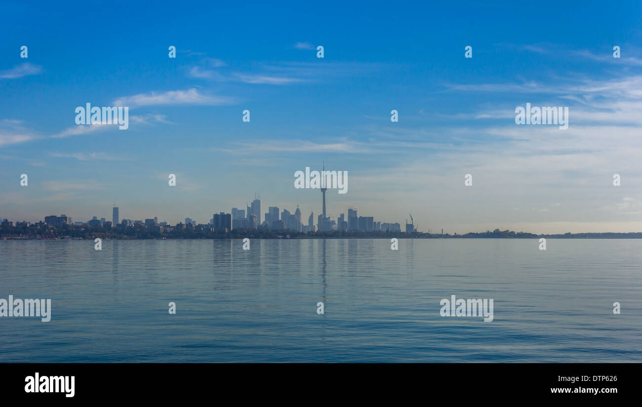 The City of Toronto from across Lake Ontario Stock Photo - Alamy