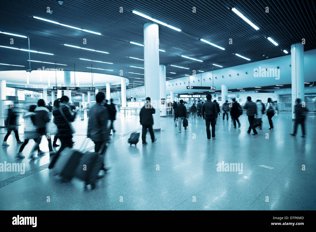 passenger in subway station Stock Photo - Alamy