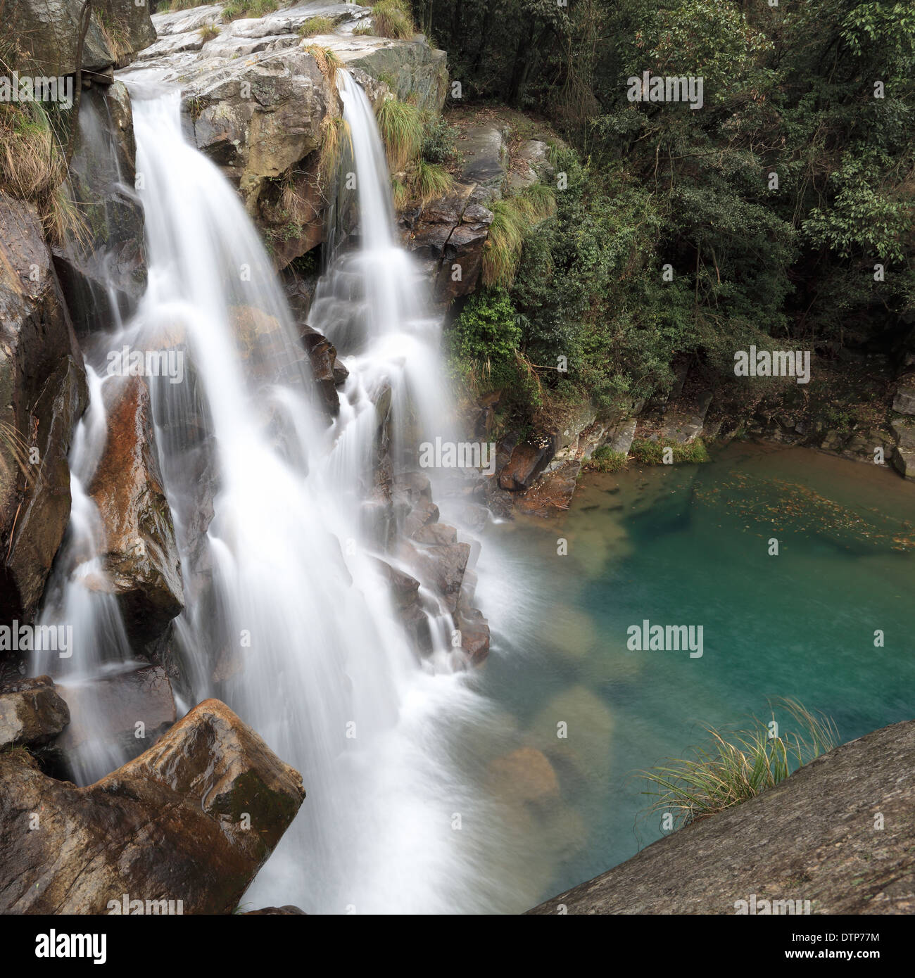 Double waterfall hi-res stock photography and images - Alamy
