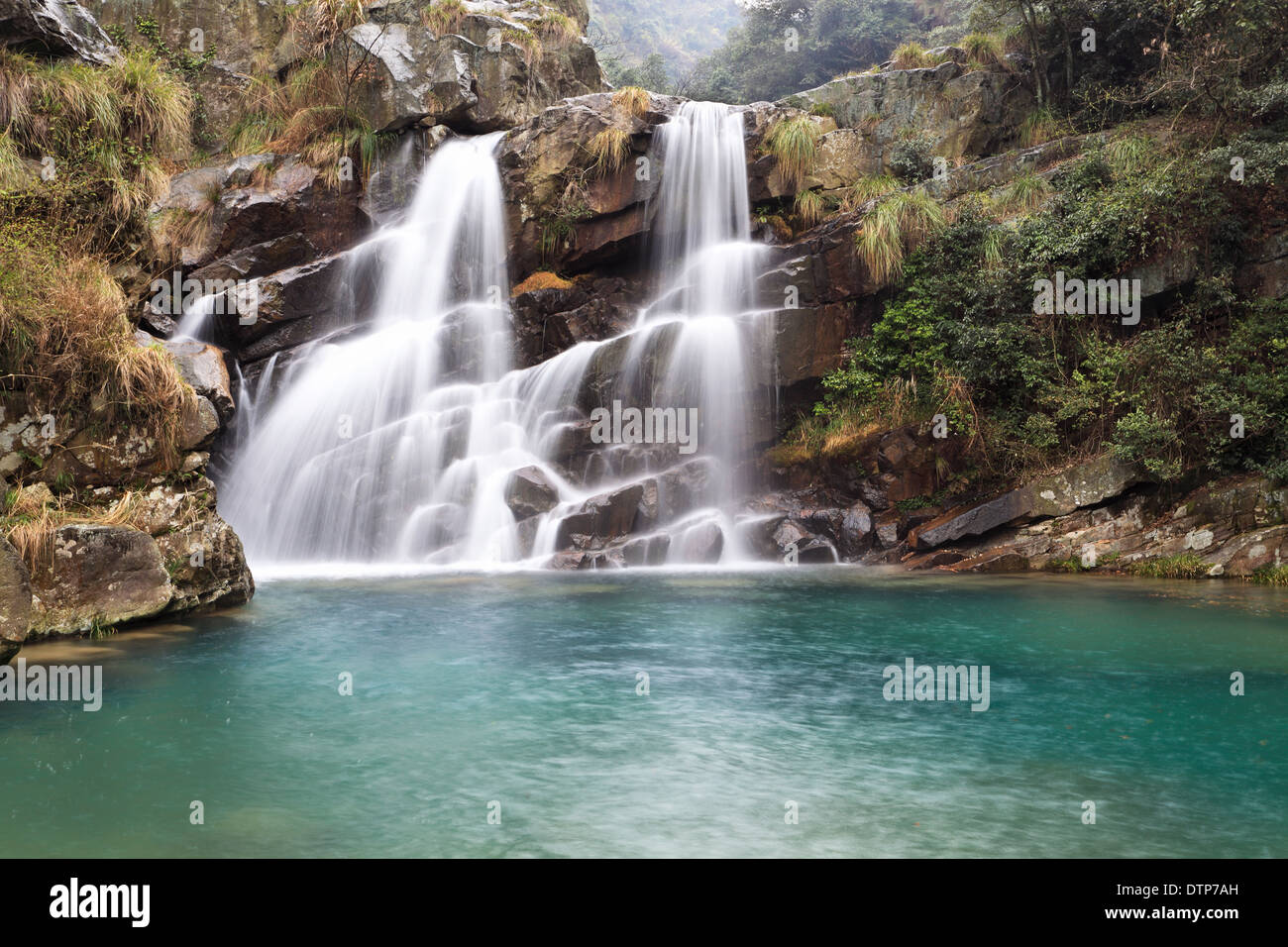 Double waterfall hi-res stock photography and images - Alamy