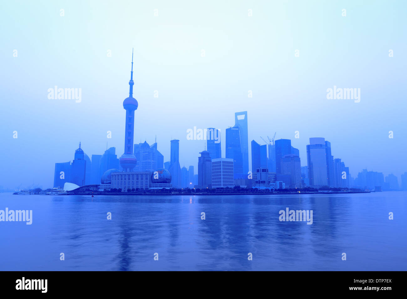 shanghai skyline at dawn Stock Photo - Alamy