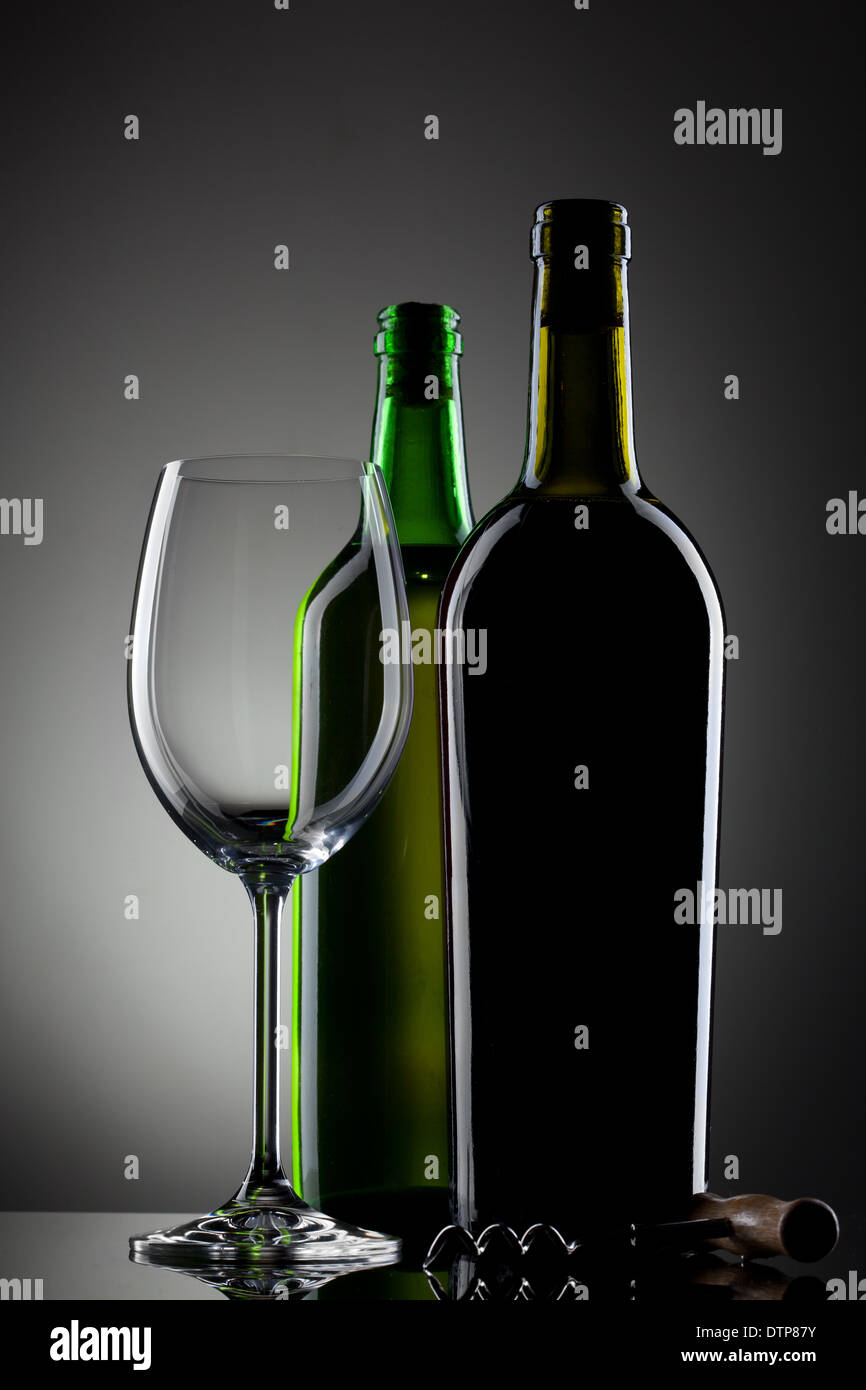 Bottles of wine empty and full hi-res stock photography and images - Alamy
