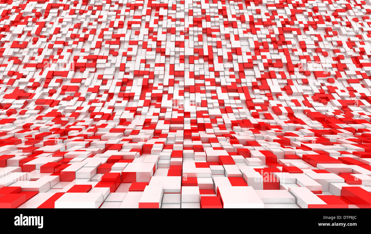 Red White Blocks Stock Photo - Alamy