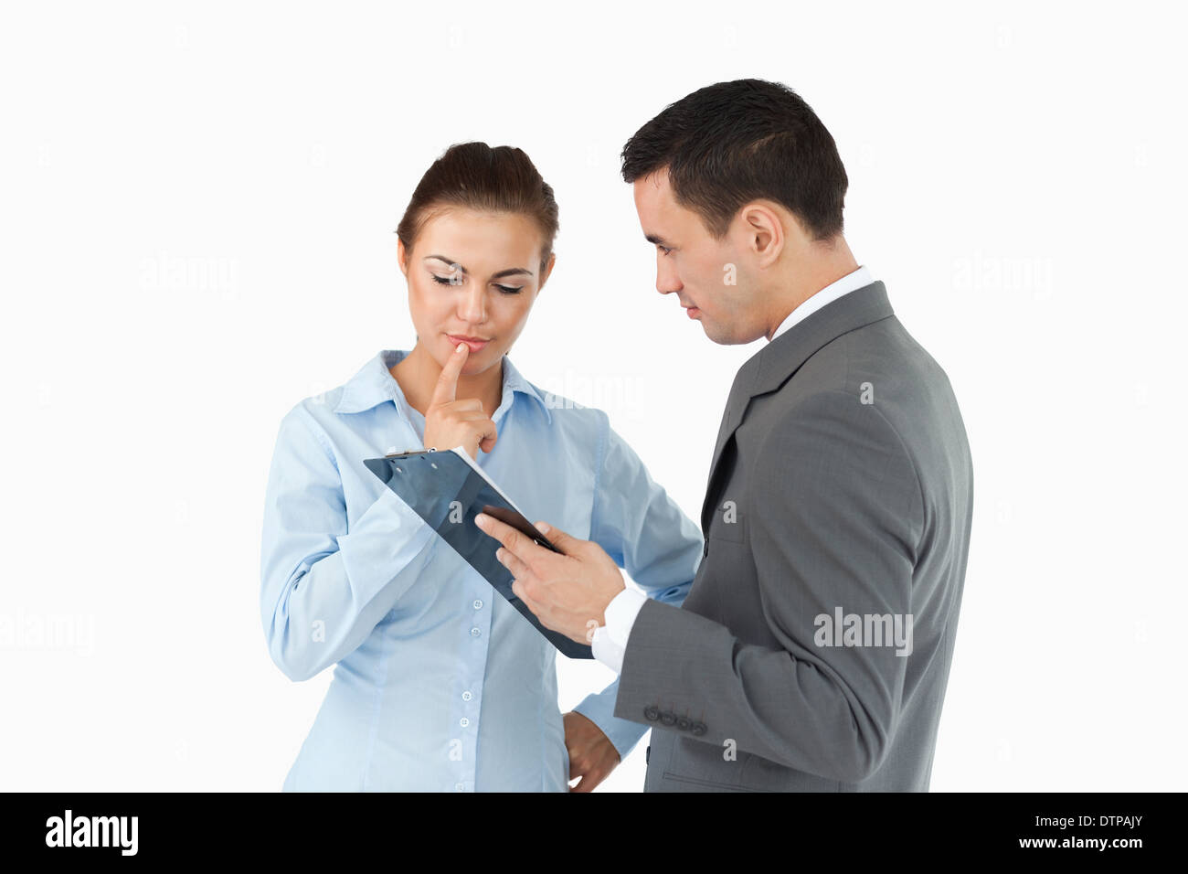 Two men business partners reading hi-res stock photography and images ...