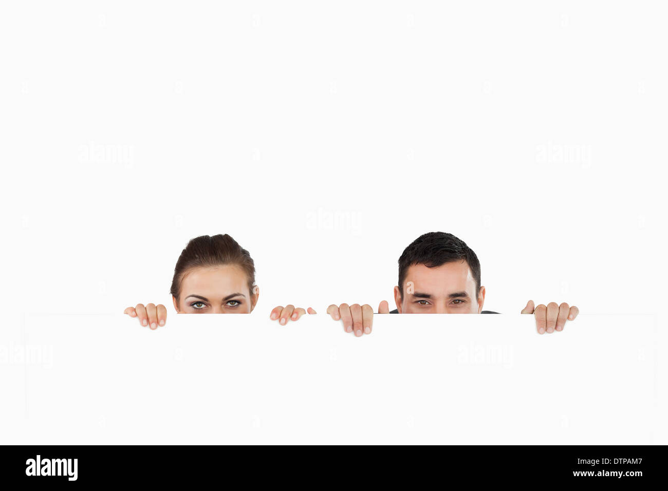 White women hiding behind hi-res stock photography and images - Alamy