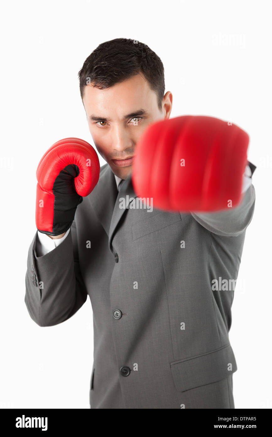 Close up handsome boxer boxing hi-res stock photography and images - Alamy