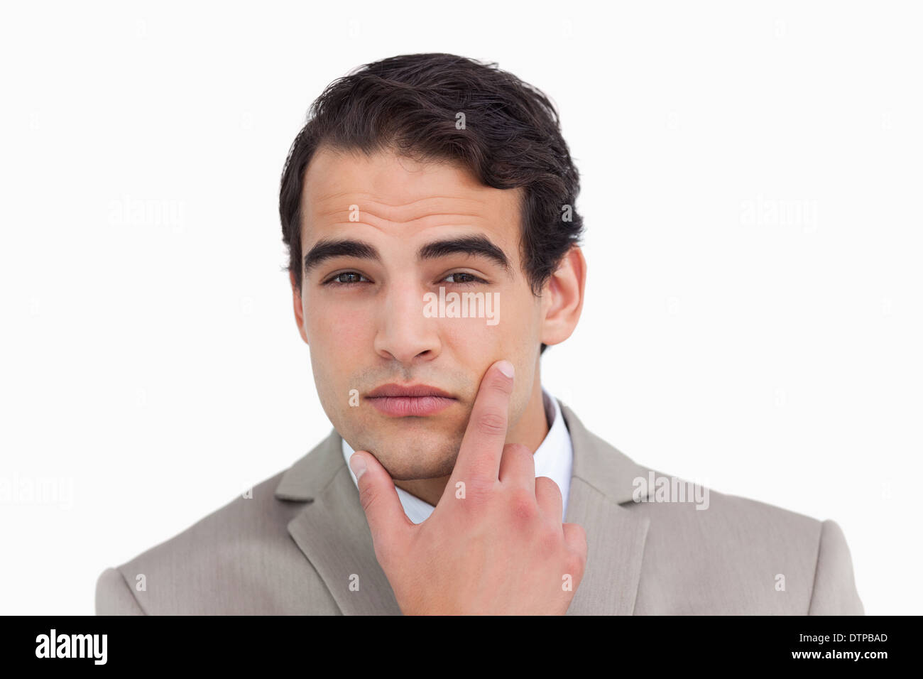 Salesman contemplating hi-res stock photography and images - Alamy