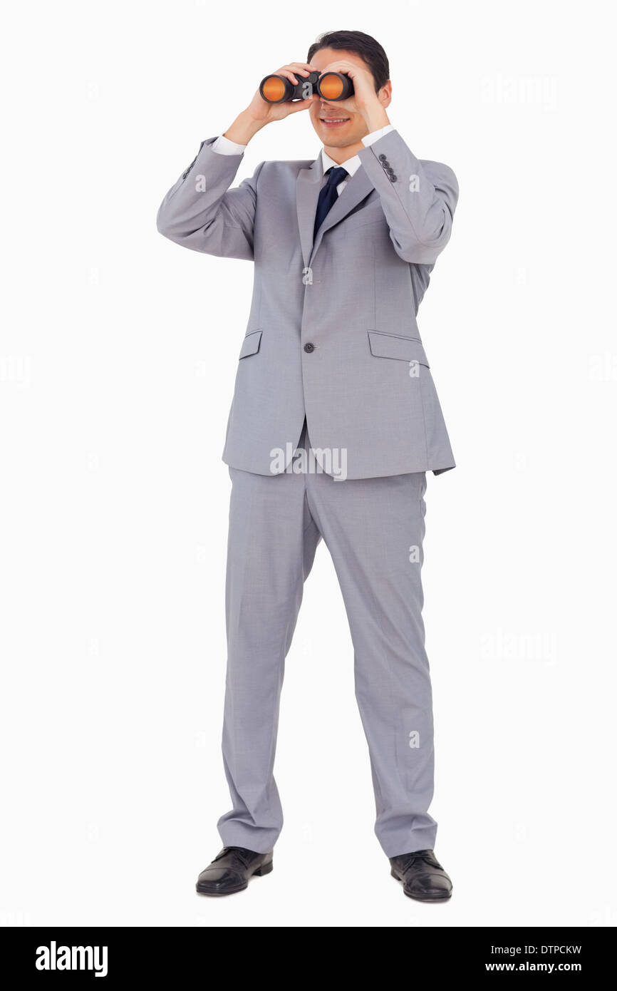 Person using binoculars Cut Out Stock Images & Pictures - Alamy