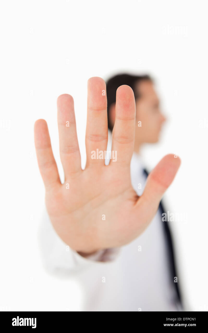 Close-up of a man showing his palm Stock Photo - Alamy