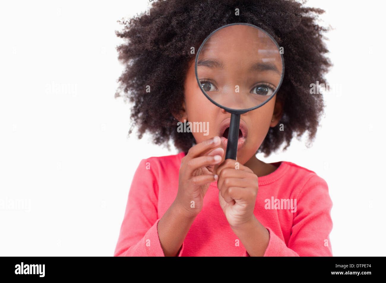 Child look through glass hi-res stock photography and images - Alamy