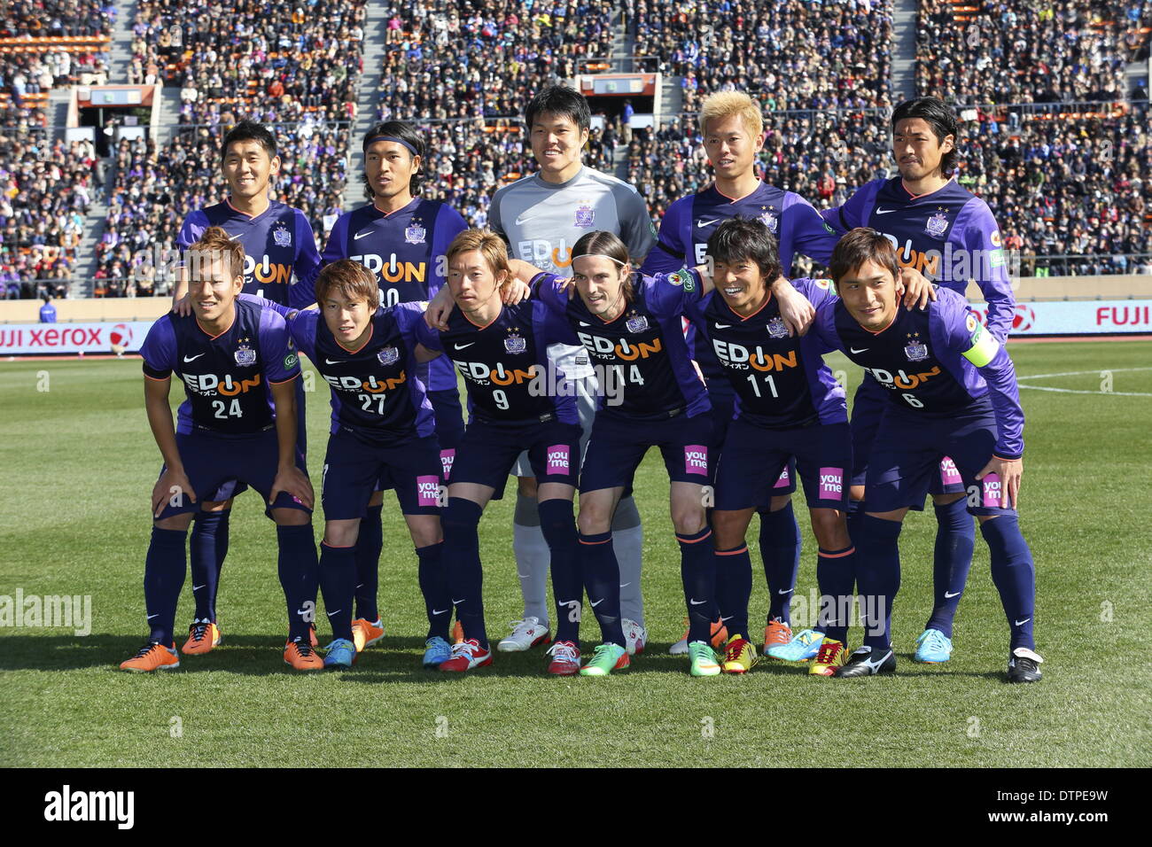 National Stadium, Tokyo, Japan. 22nd Feb, 2014. Sanfrecce Hiroshima ...