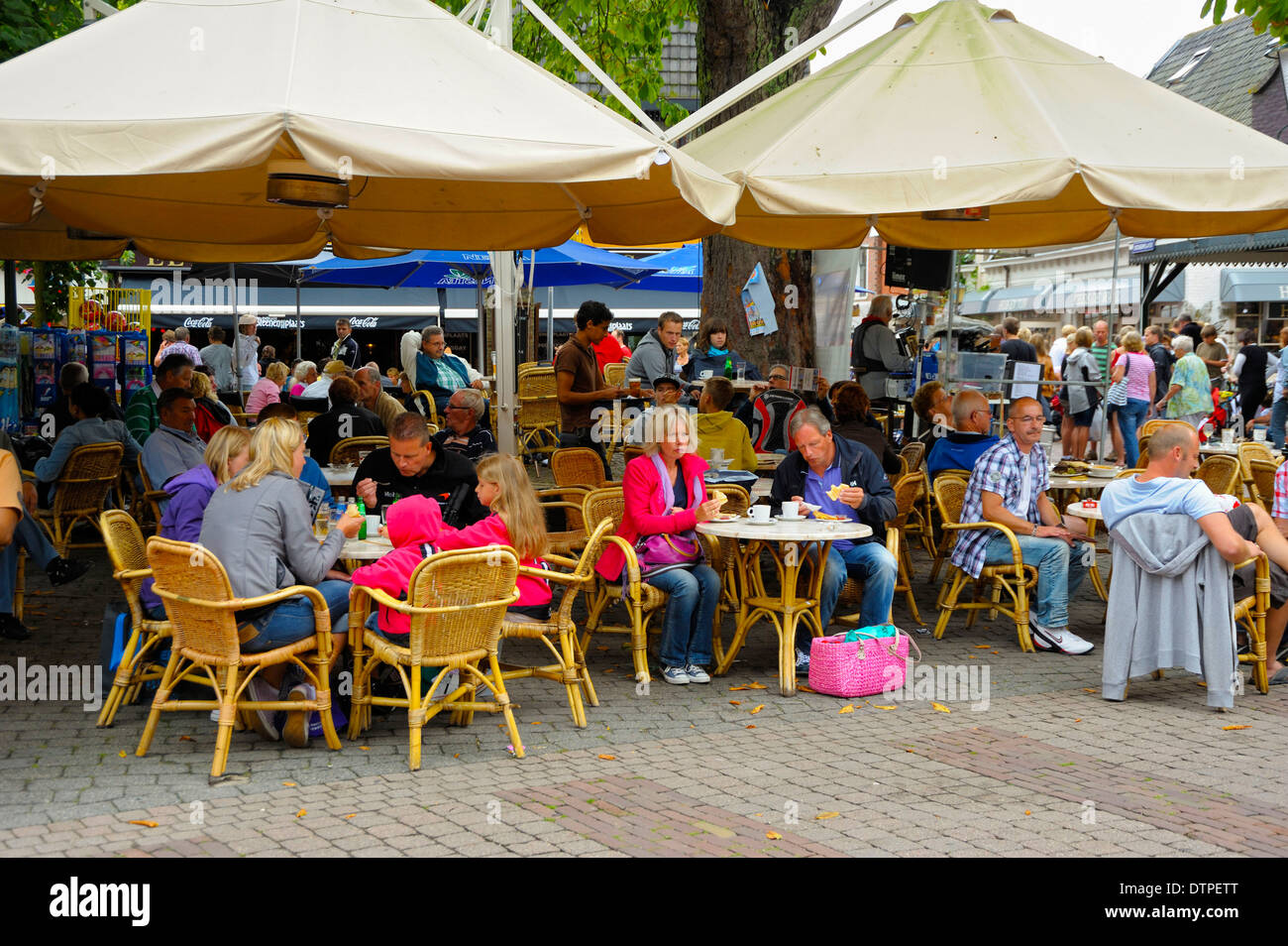 Cafe, Den Burg, Island of Texel, Netherlands Stock Photo - Alamy