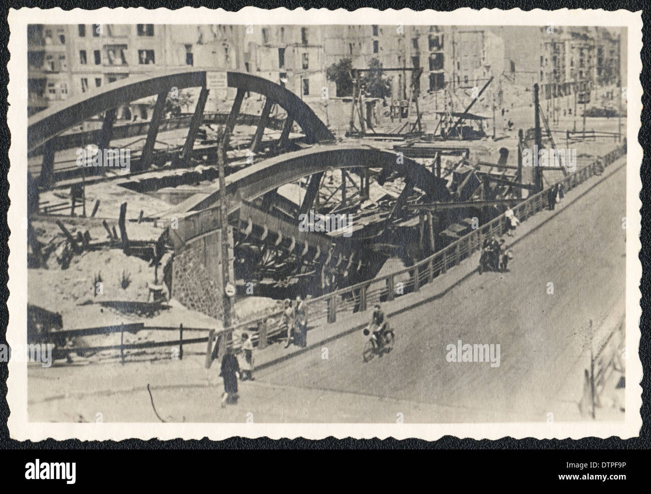 World War 2 . Destroyed bridge in Berlin? Old photo Stock Photo - Alamy