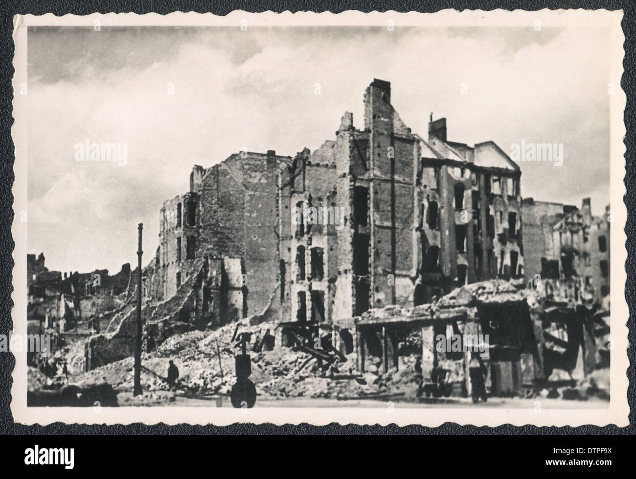 World War 2. Destroyed buildings in Berlin. Old photo Stock Photo - Alamy