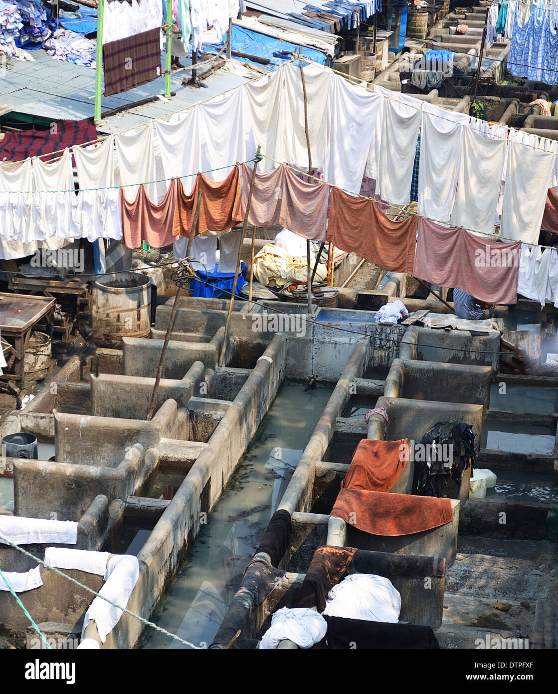 Open-air laundry, Mumbai, India Stock Photo - Alamy