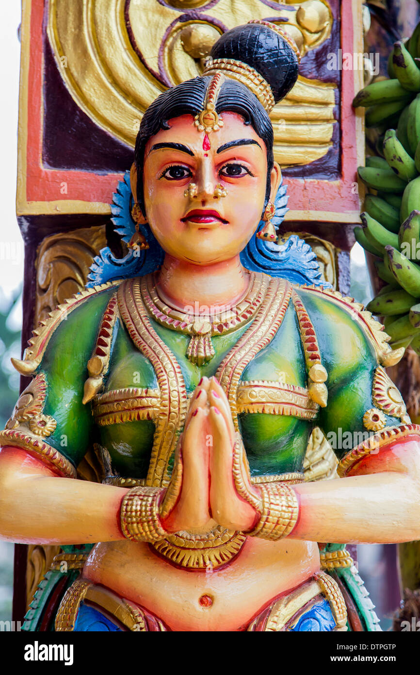 Hindu temple Sri Muthumariamman Thevasthanam at Matale, Sri Lanka Stock ...