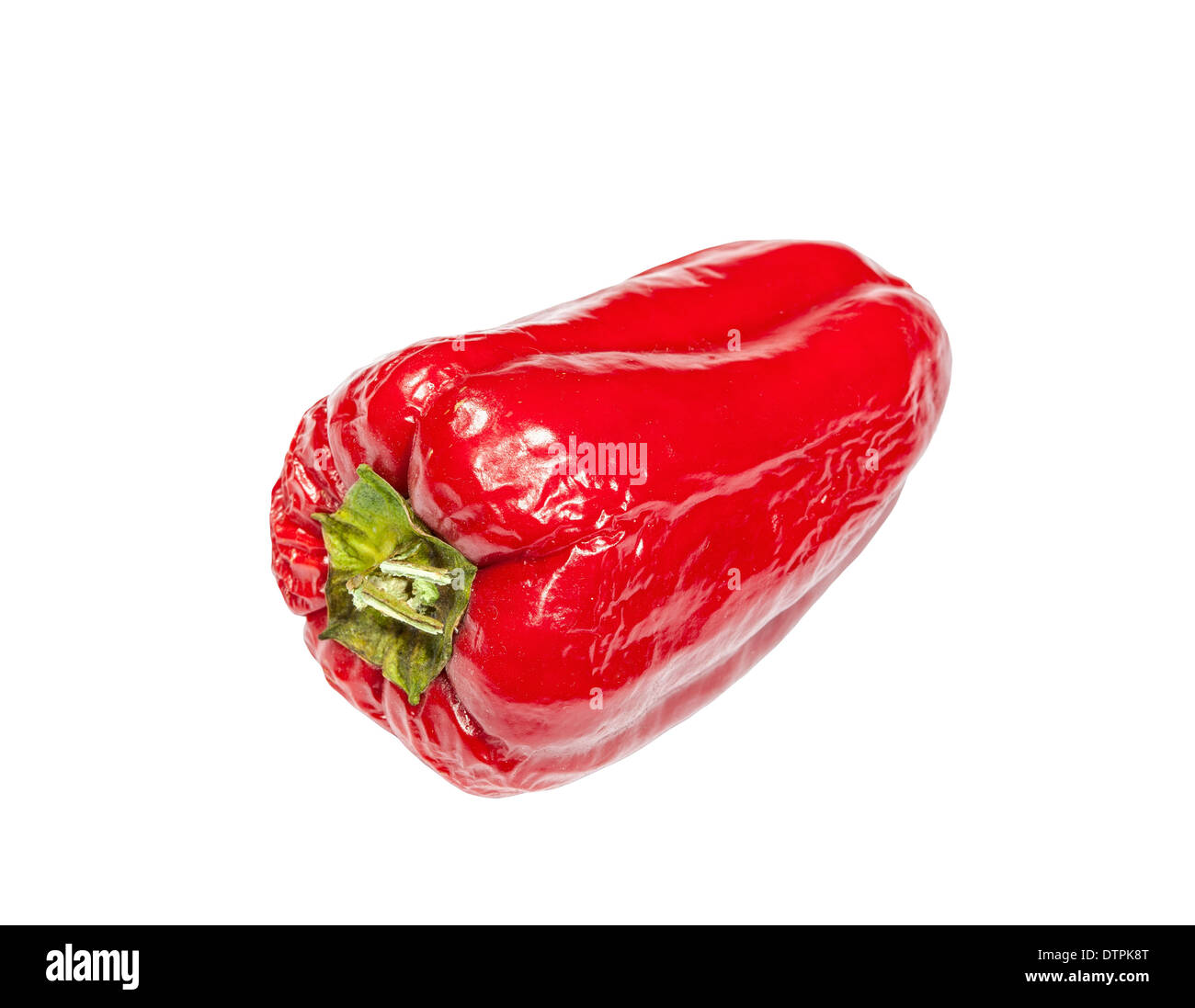 old pepper isolated on white background Stock Photo - Alamy