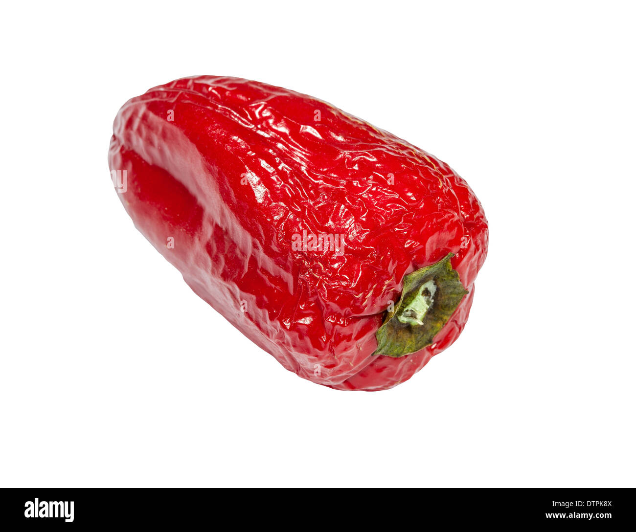 old pepper isolated on white background Stock Photo - Alamy