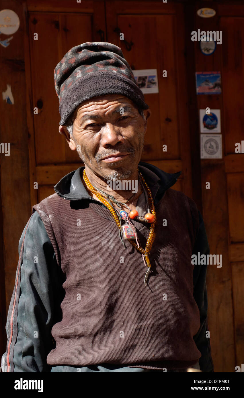 Nepalese man in the village of Ghap, Nepal Stock Photo - Alamy