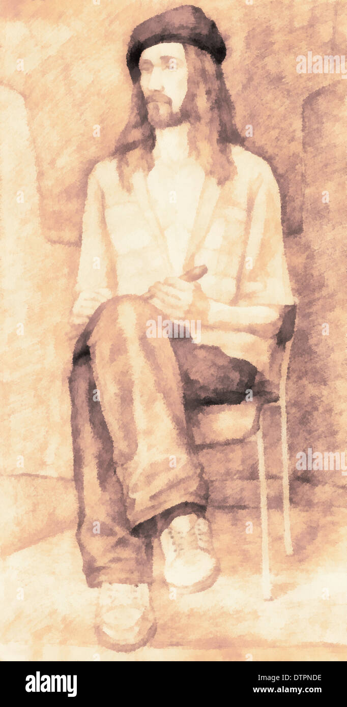 illustrations; image; images,drawing, man, sitter,training pattern ...