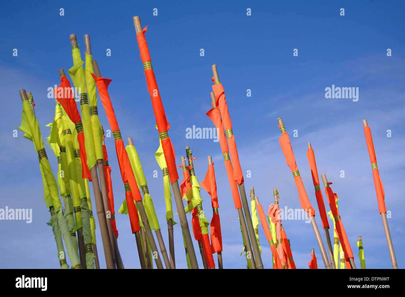 BUOY MARKER FLAGS Stock Photo - Alamy
