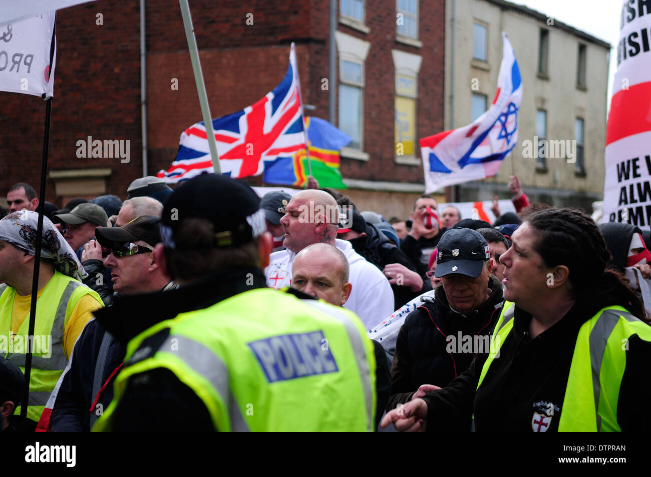 English Defence League,Grantham ,Lincolnshire,UK Stock Photo - Alamy