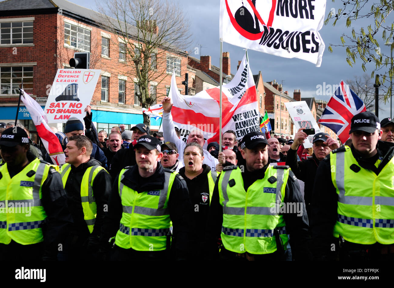 English Defence League,Grantham ,Lincolnshire,UK Stock Photo - Alamy