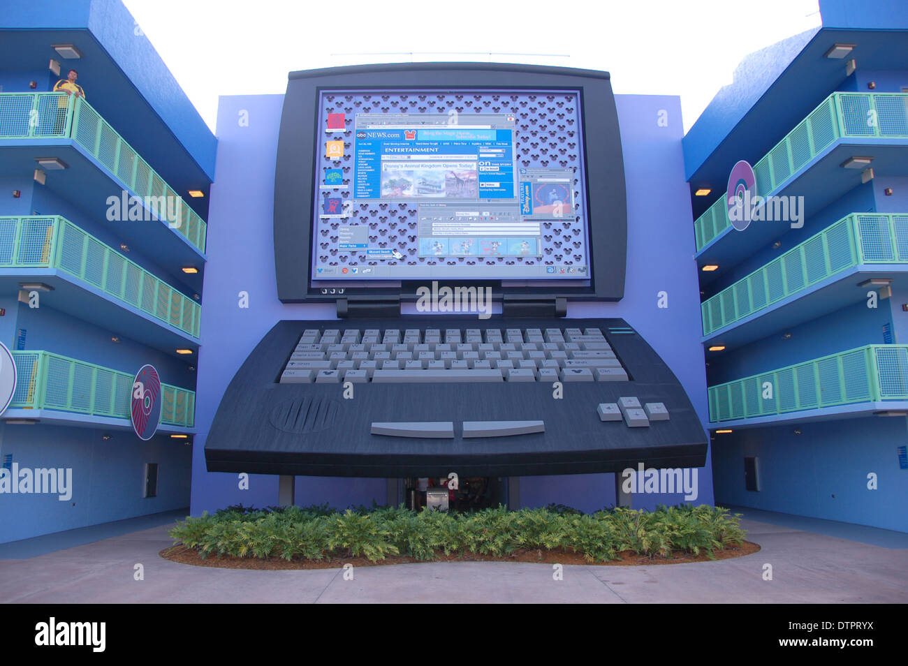 A simulacra of a computer lap top at Century resort at Walt Disney ...