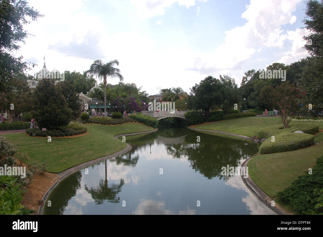A Lake/River leading to Cinderella's Castle at Walt Disney's Magic ...