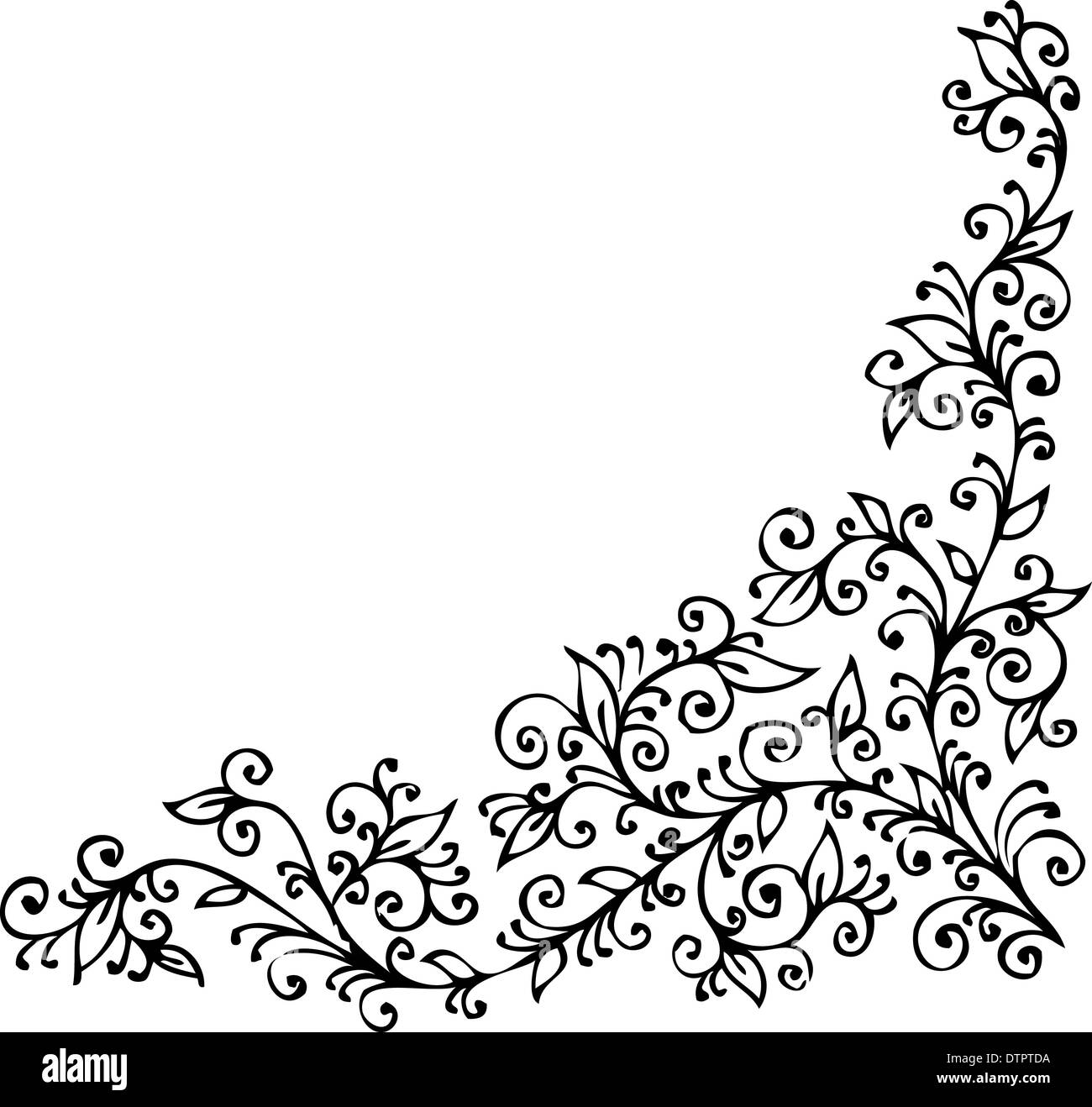 Floral vignette CDXXIV Stock Photo - Alamy