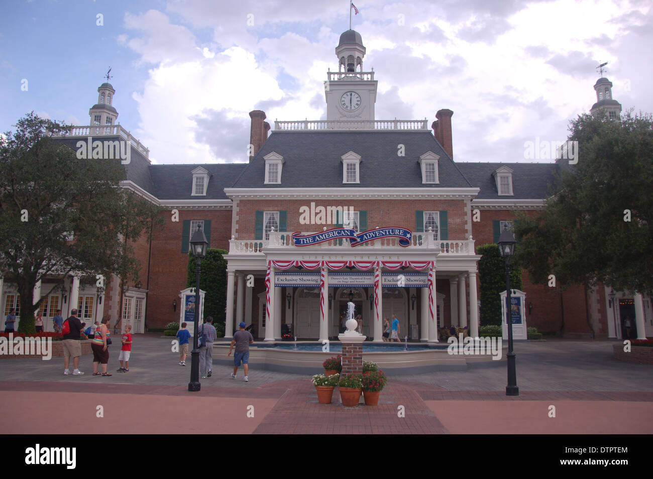 The "American Adventure Pavilion" building at Walt Disney's World Epcot ...