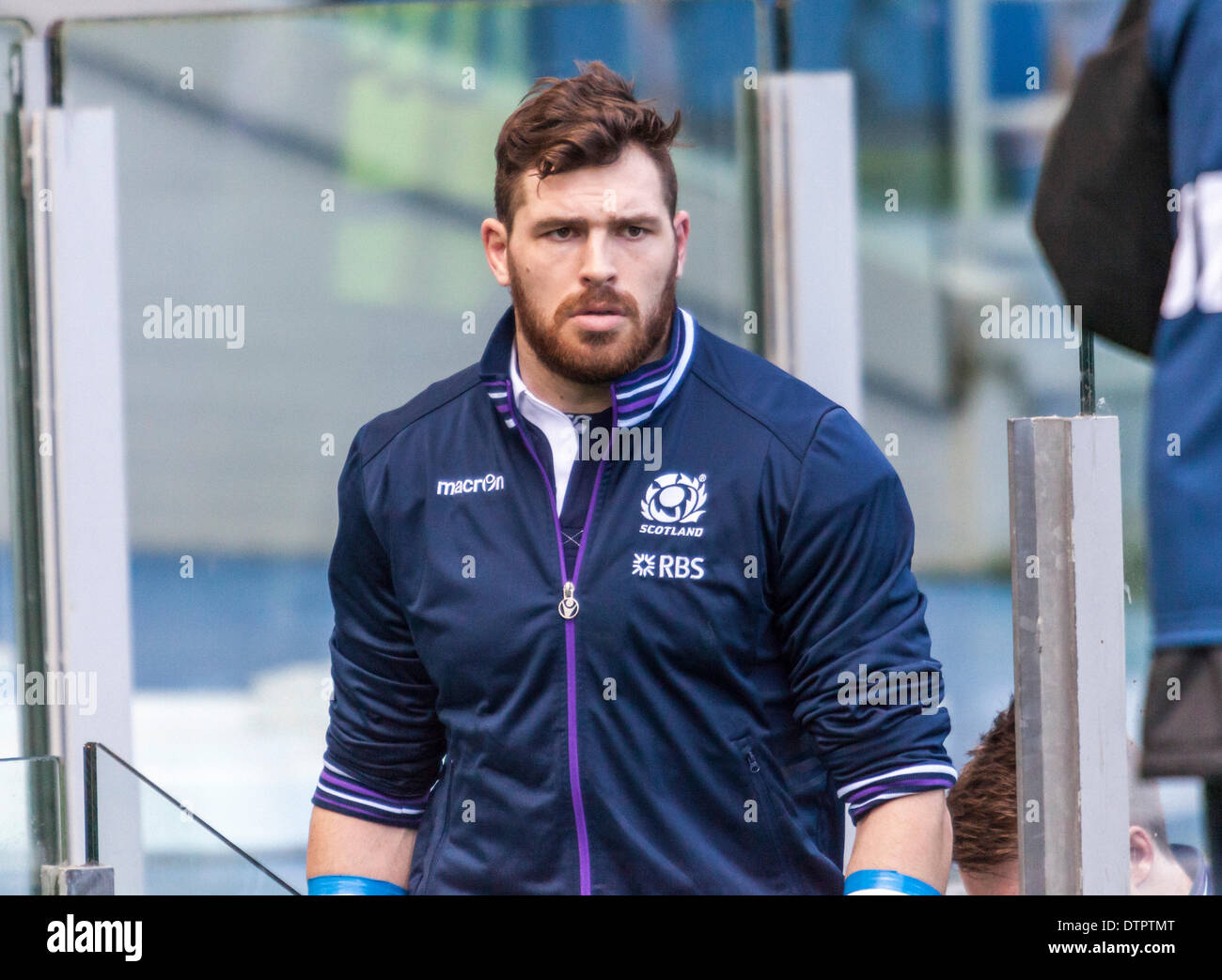 Scottish rugby international rugby player Ryan Wilson enters pitch ...