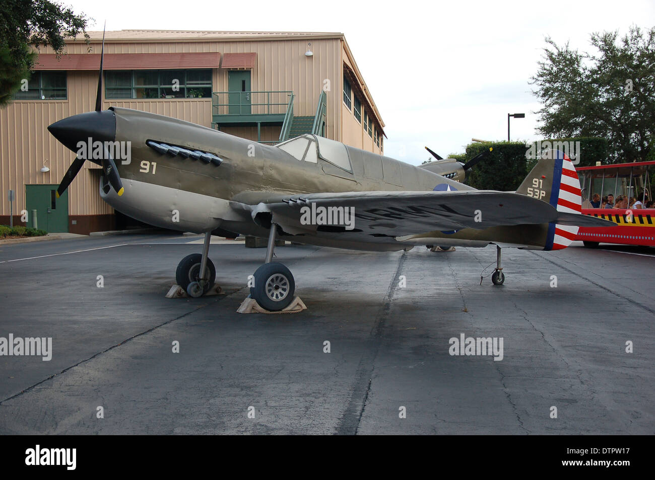 Fighter jet aeroplane at Disney’s world Hollywood Studios in Orlando ...