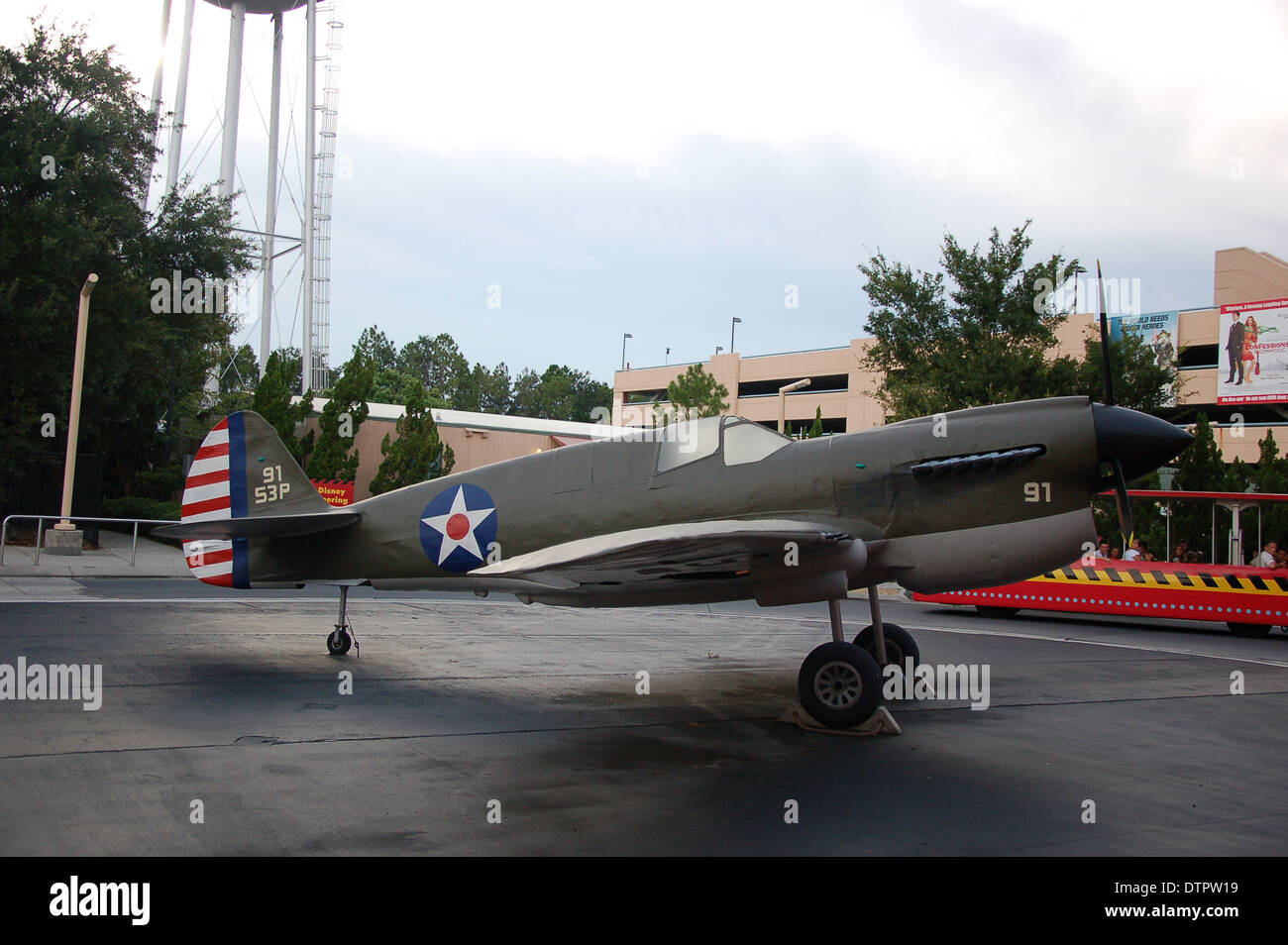 Fighter jet aeroplane at Disney’s world Hollywood Studios in Orlando ...