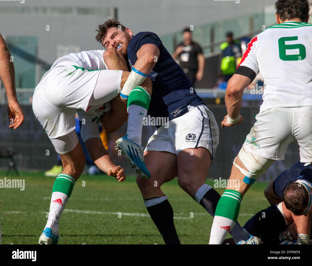 Rome, Italy. 22nd Feb, 2014. 6 Nations rugby Italy vs Scotland ...