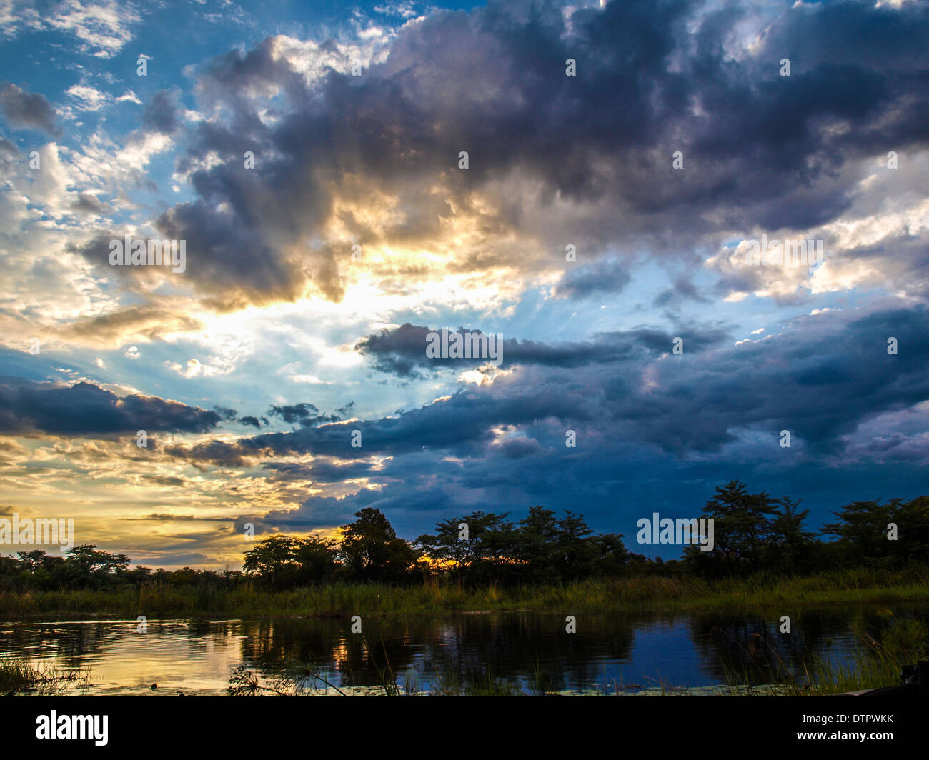 Sunset chobe natural park hi-res stock photography and images - Alamy