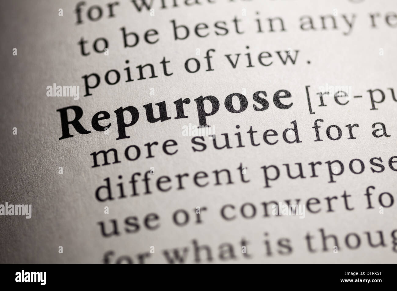 Repurpose word hi-res stock photography and images - Alamy