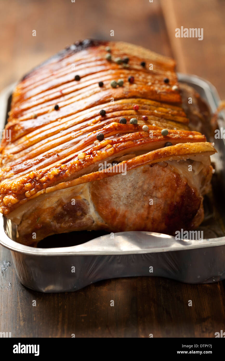 Roast Pork And Crackling Stock Photos & Roast Pork And Crackling Stock ...
