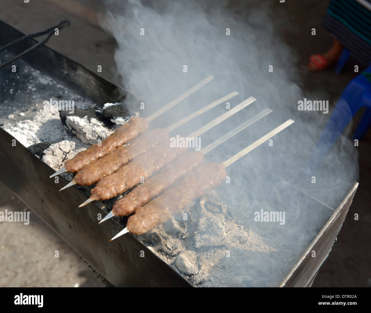 Uzbekistan shashlik kebabs hi-res stock photography and images - Alamy
