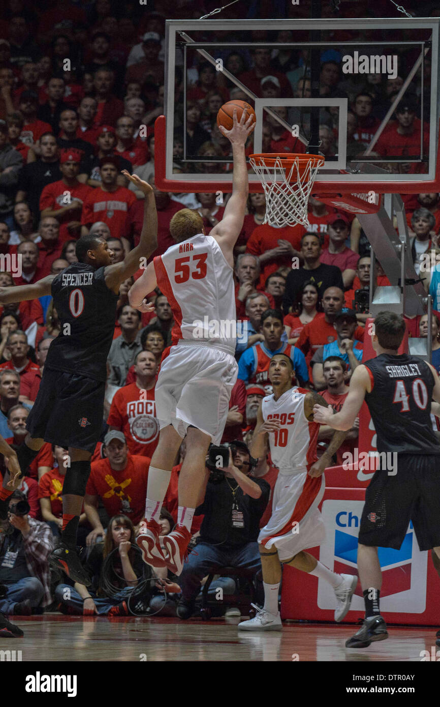 Albuquerque, New Mexico. 22nd Feb, 2014. New Mexico Lobos center Alex ...