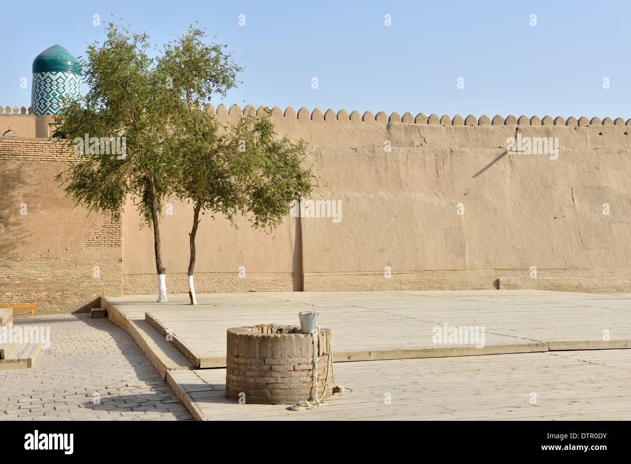 Kuhna Ark fortress courtyard, Khiva, Uzbekistan Stock Photo - Alamy