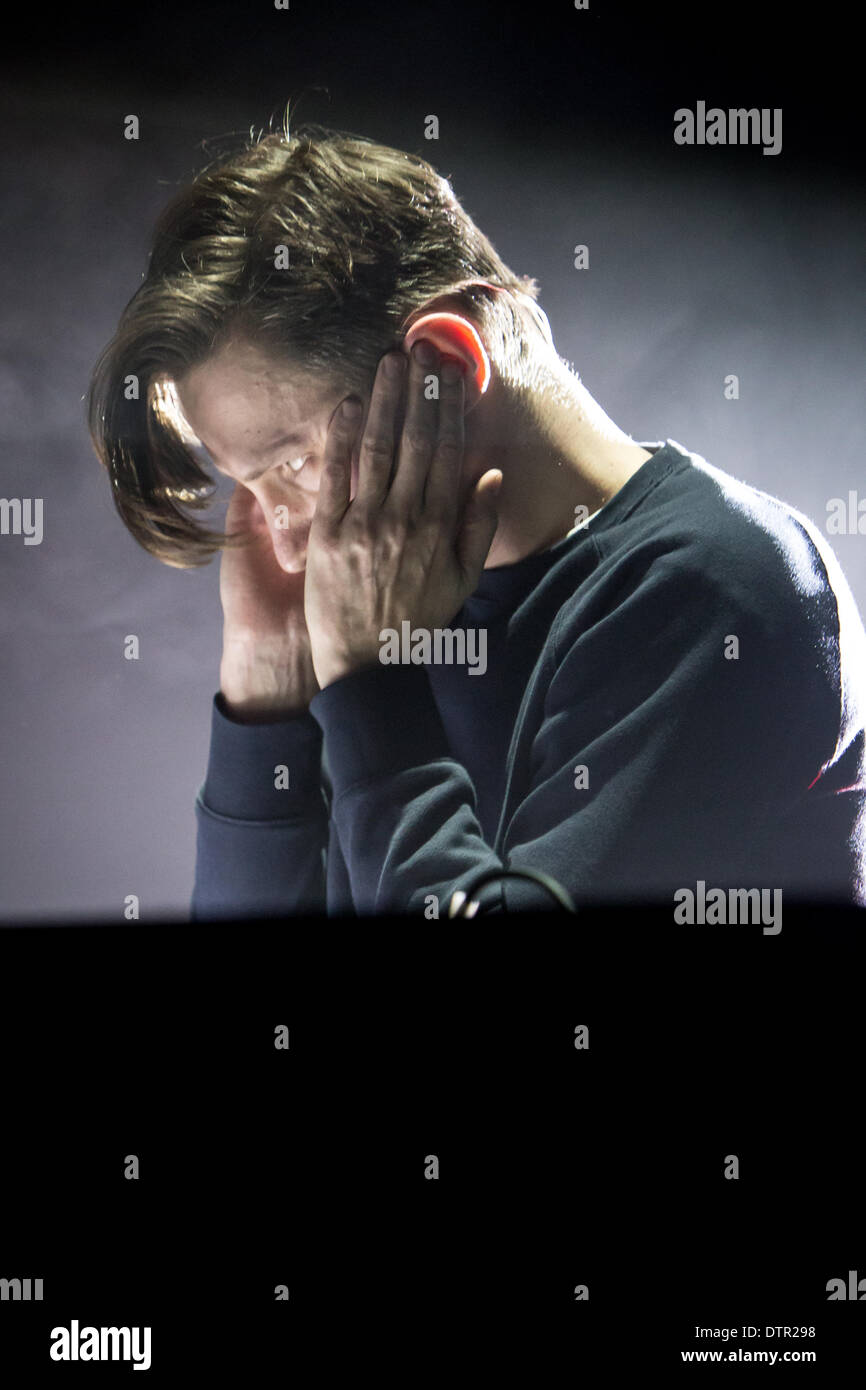 Milan Italy. 22nd February 2014. The electronic german musician Lars ...