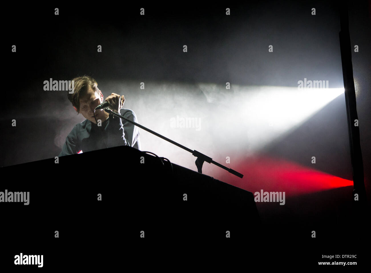 Milan Italy. 22nd February 2014. The electronic german musician Lars ...