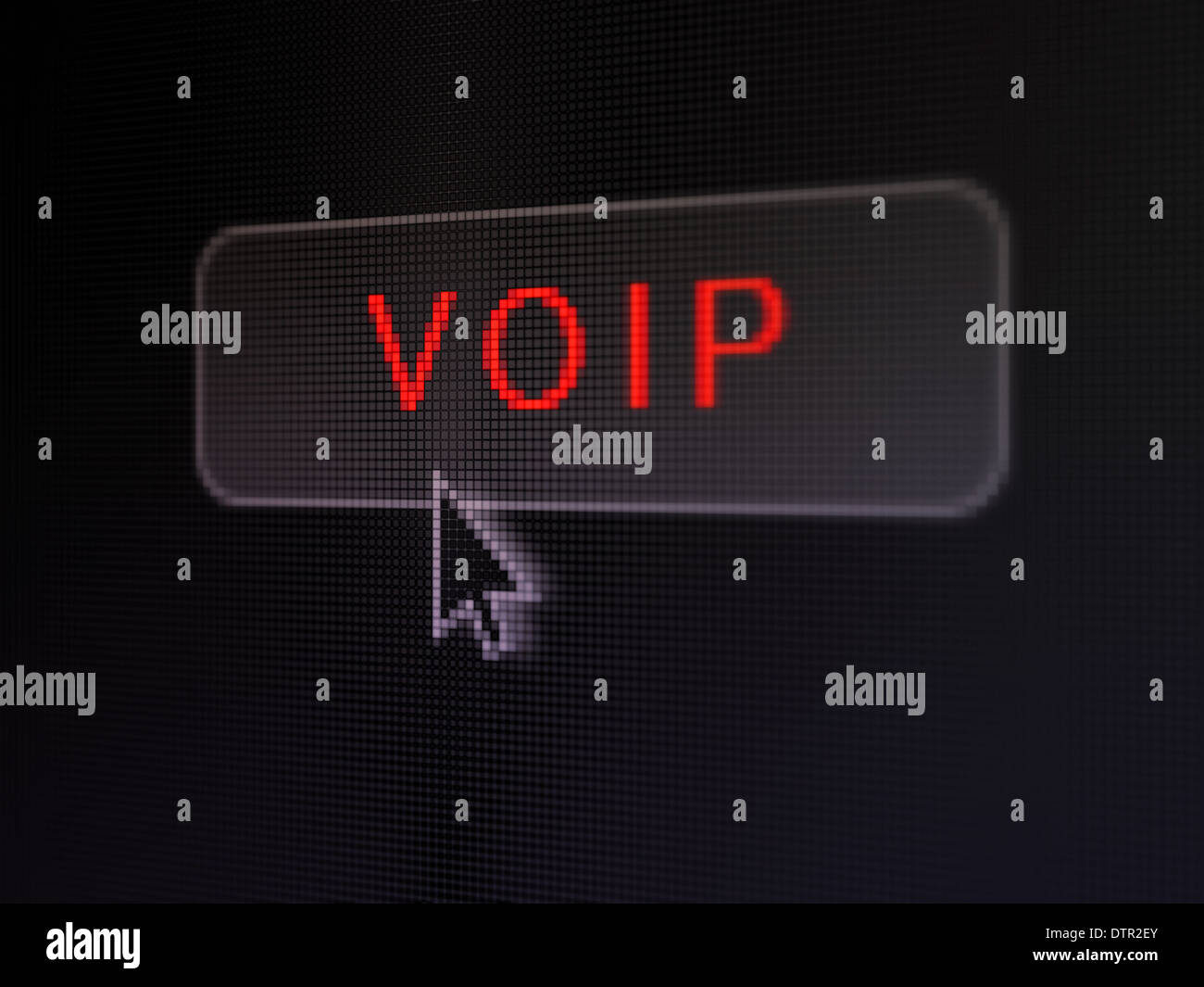 Web development concept: VOIP on digital button background Stock Photo - Alamy