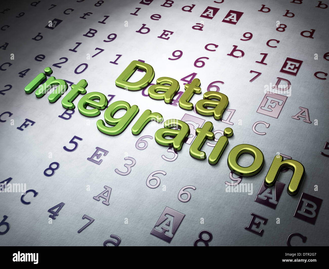 Data concept: Data Integration on Hexadecimal Code background Stock ...