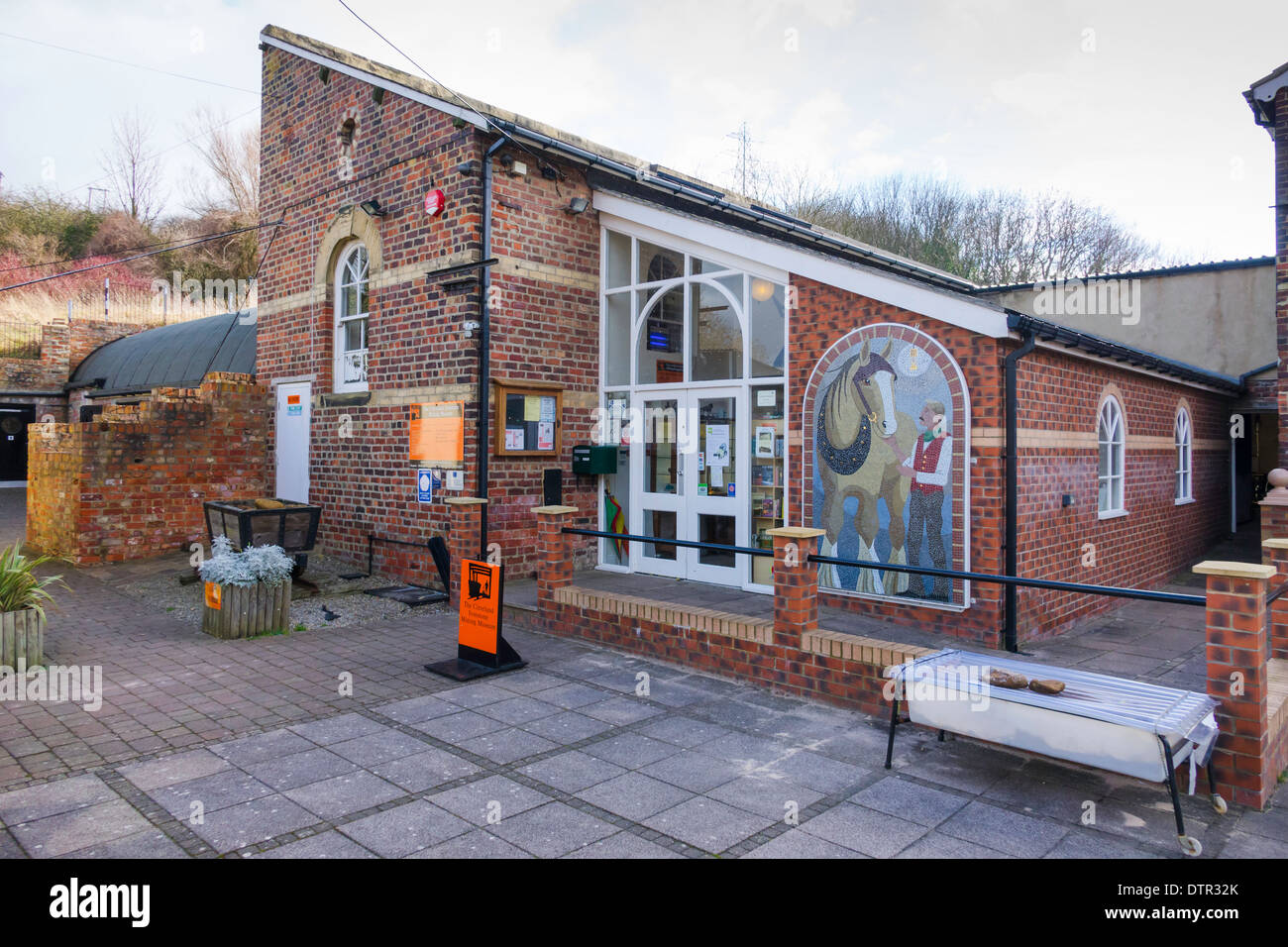 Entrance to the Cleveland Ironstone Mining Museum in Skinningrove North ...