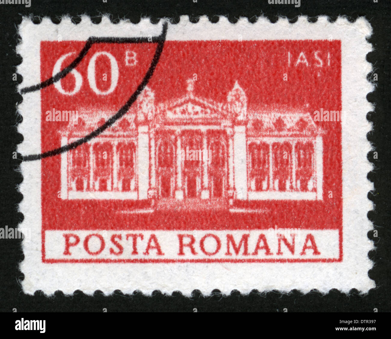 Romanian postage stamp postman hi-res stock photography and images - Alamy